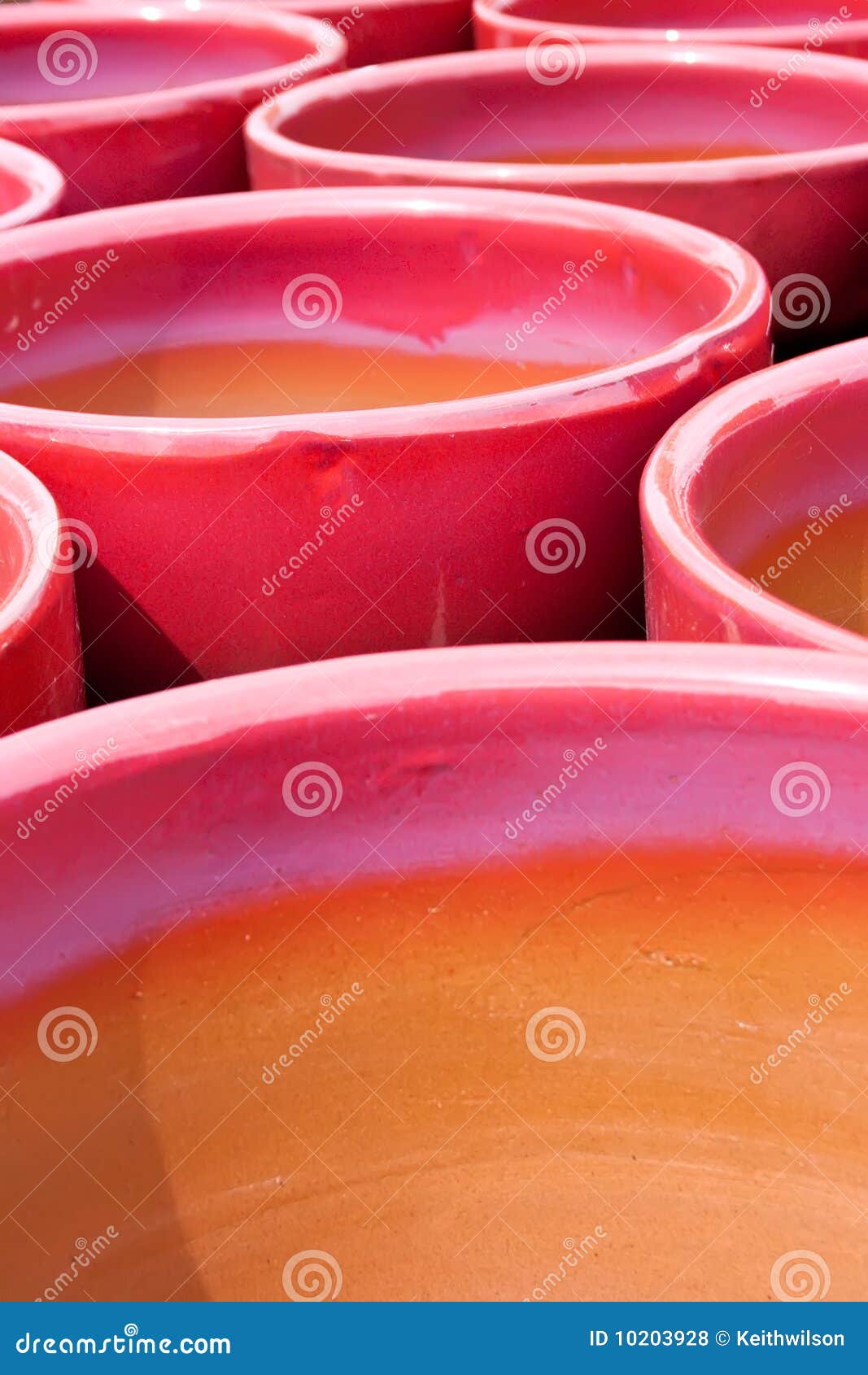 Red Pots stock photo. Image of object, handmade, colorful - 10203928