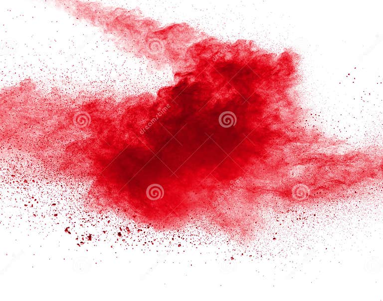 Red powder explosion stock illustration. Illustration of abstract ...