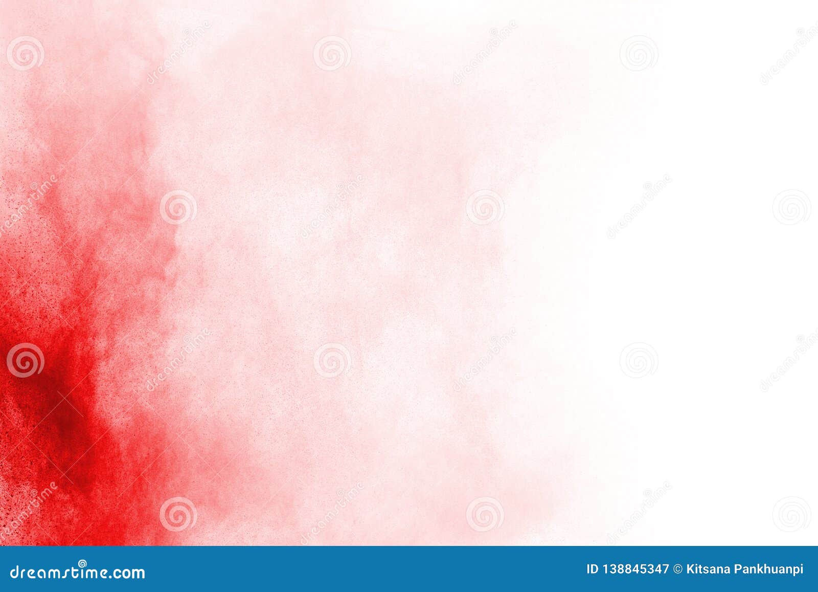 Red Powder Explosion on White Background. Stock Image - Image of ...