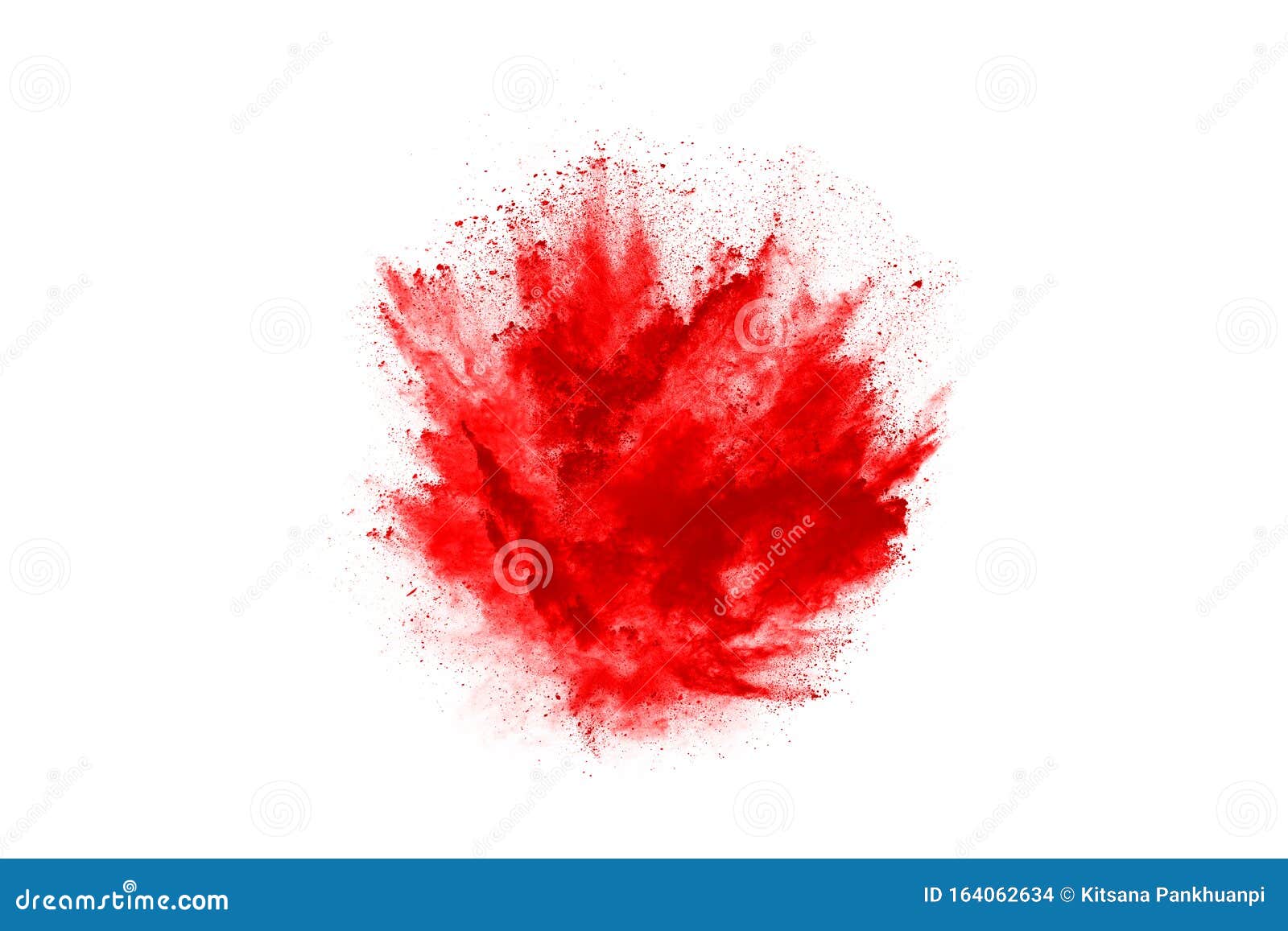 Red Powder Explosion on White Background. Stock Photo - Image of burst ...