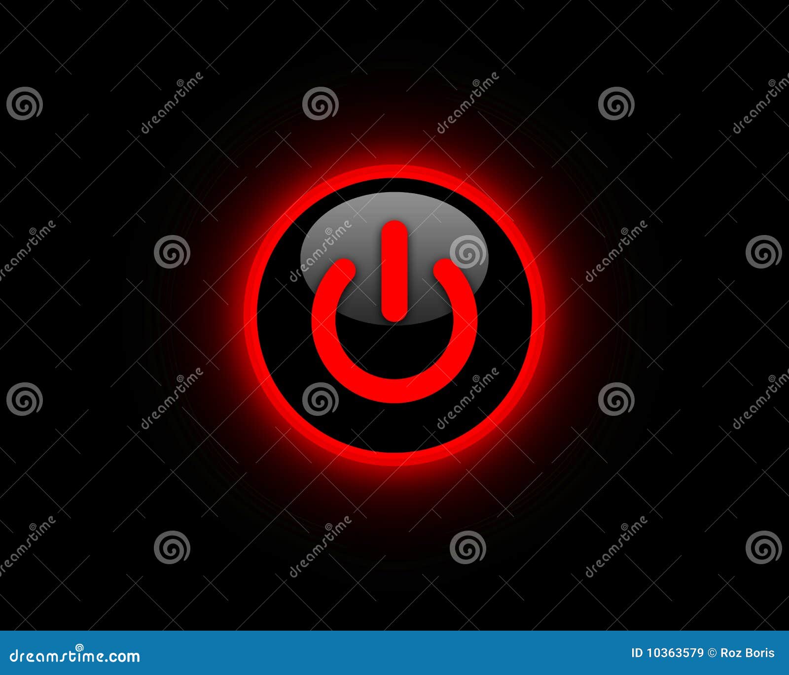 Red power button stock illustration. Illustration of business - 10363579