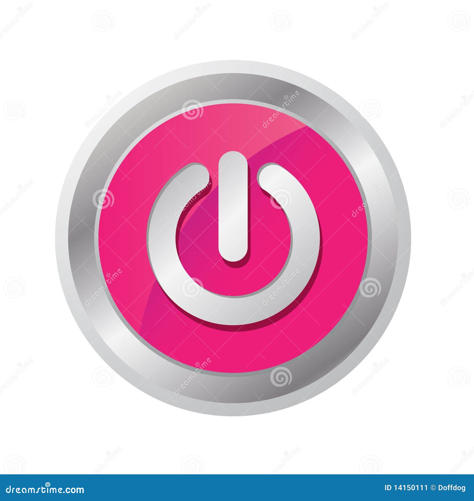 Red power button stock vector. Illustration of electricity - 14150111