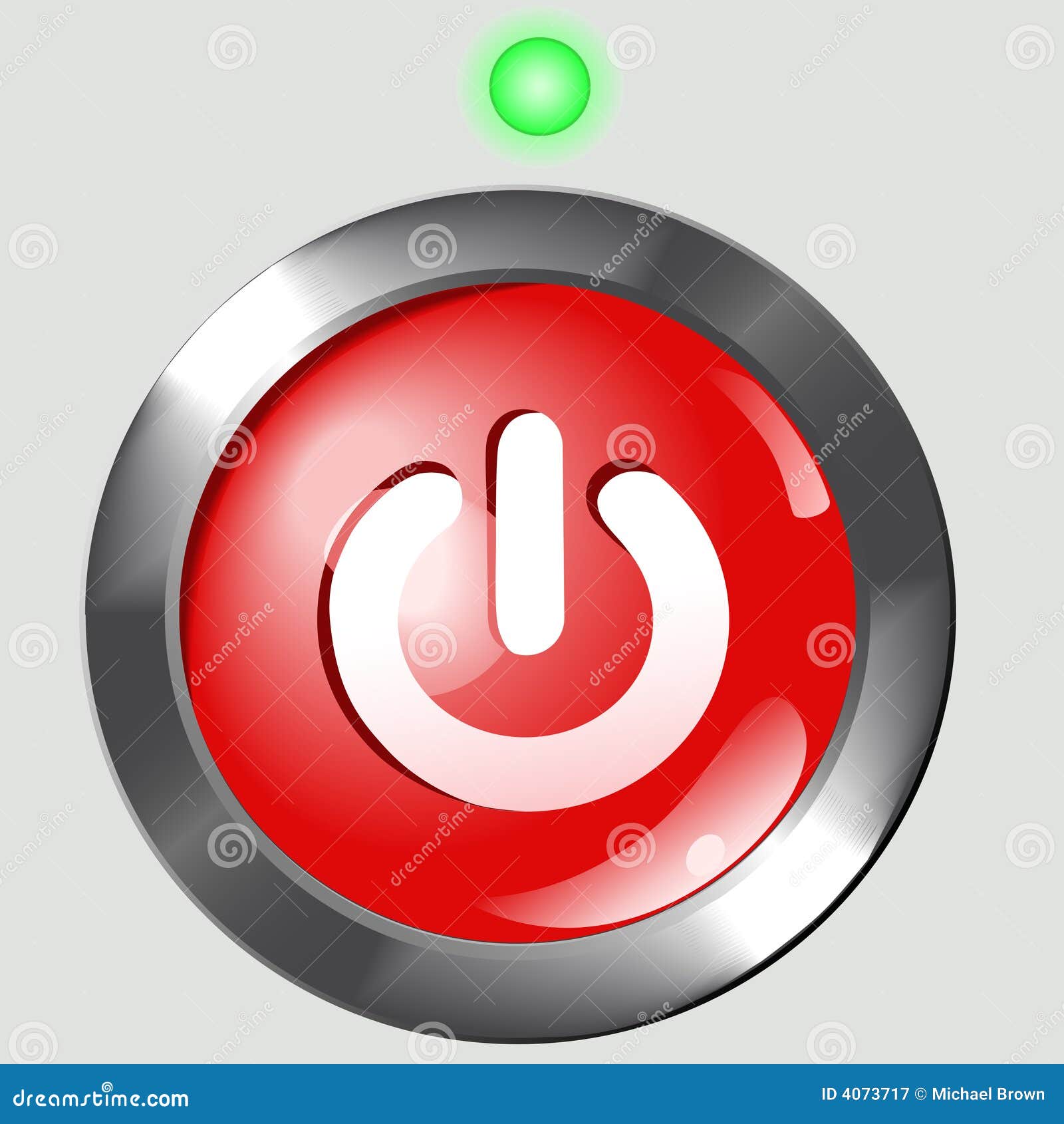 Red Power Button on Background Stock Vector - Illustration of symbol ...