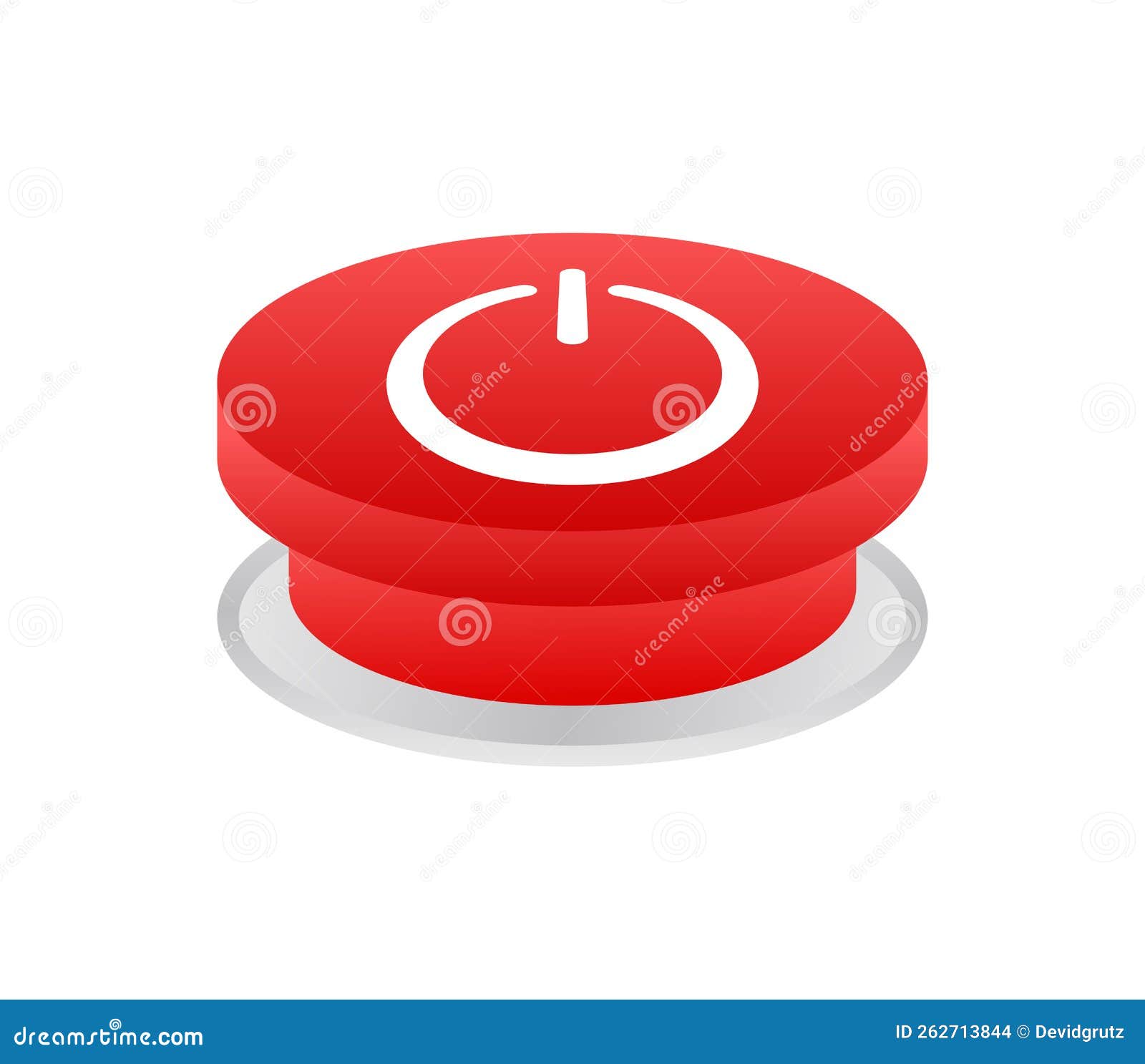Red Power Button. on Off Icons. Start Power Button. Vector Stock ...