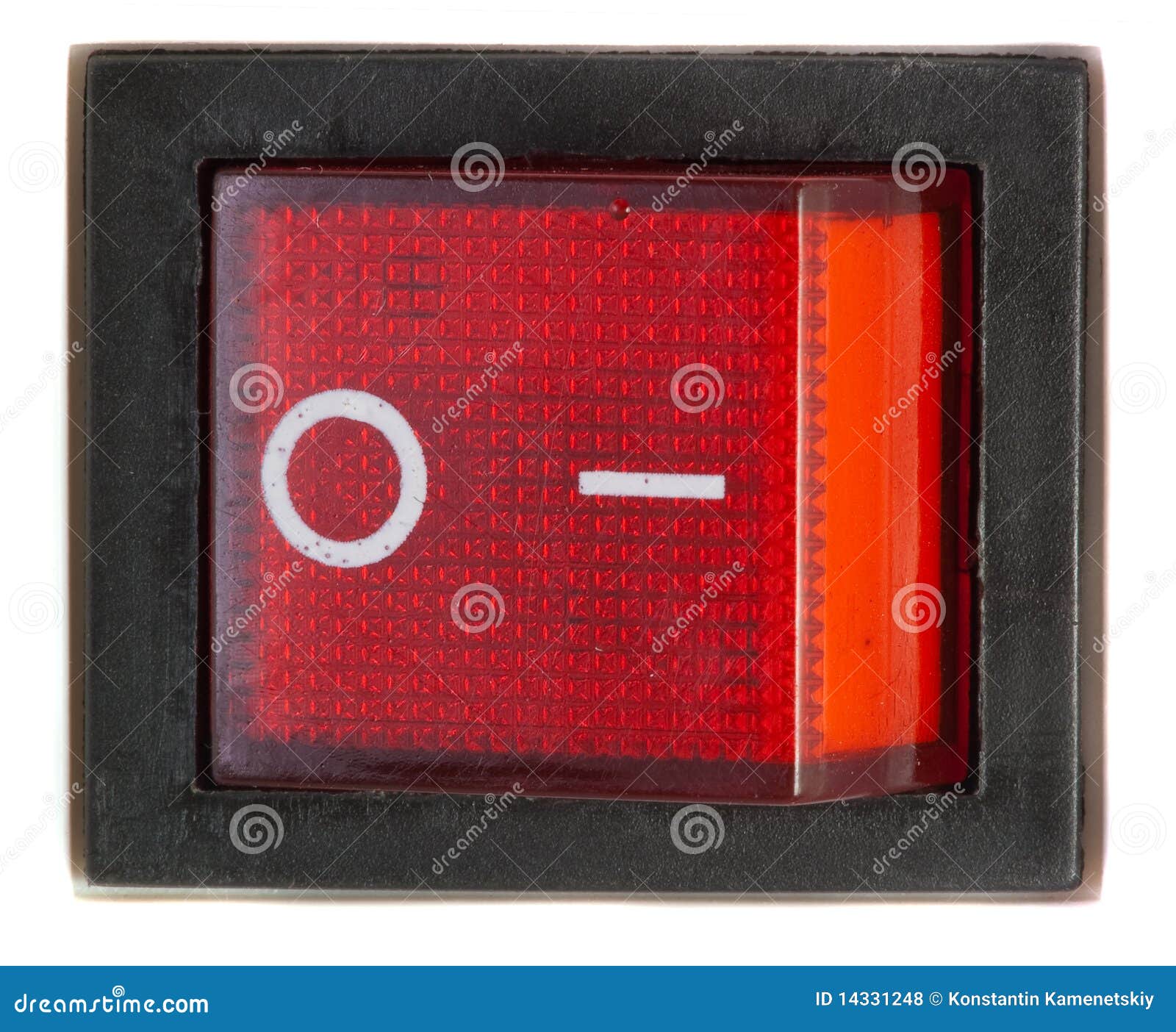 Red Power on / Off Switch . Stock Photo - Image of switch, electric ...