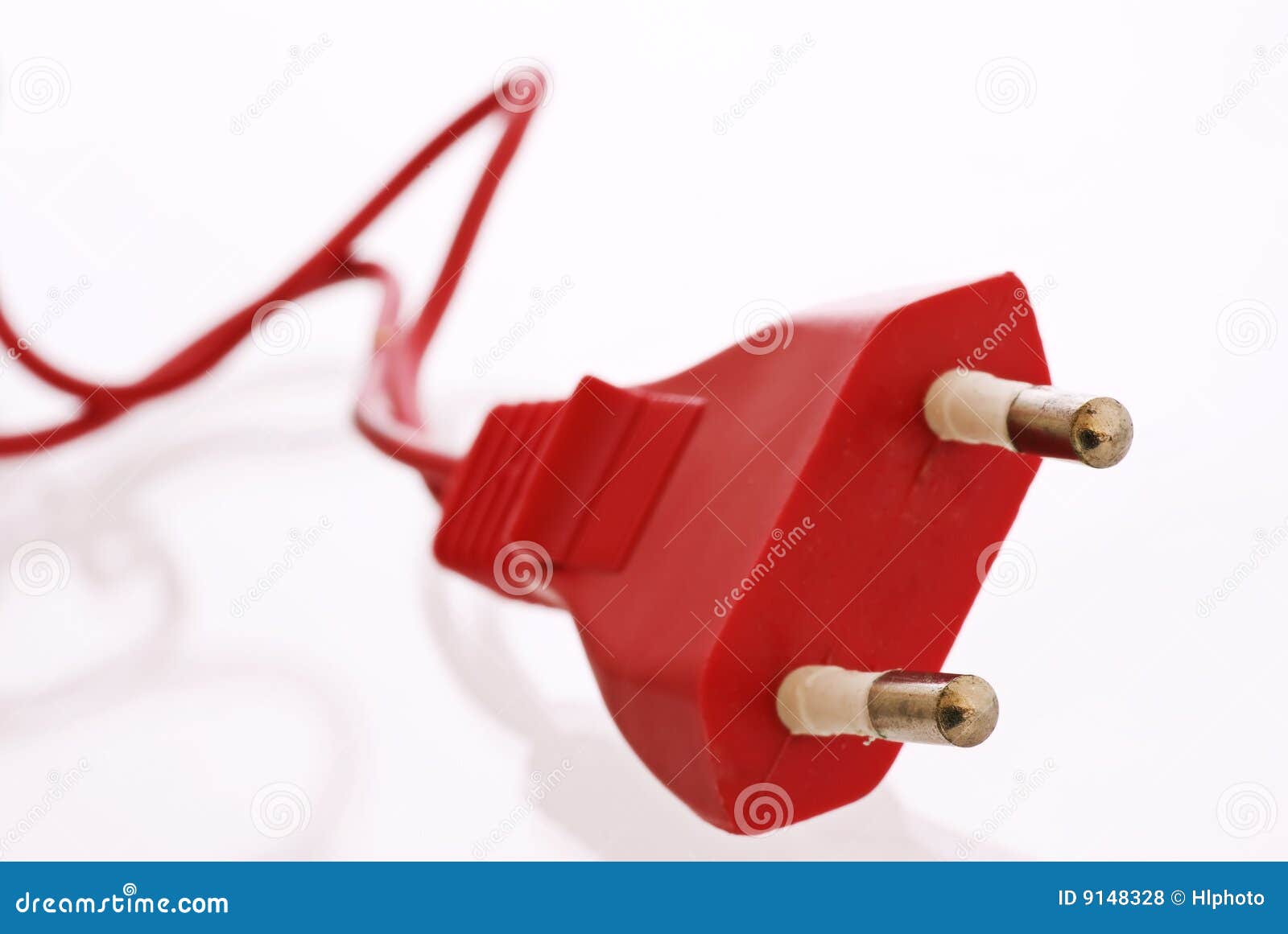 Red Power Plug stock photo. Image of ecological, pollution - 9148328