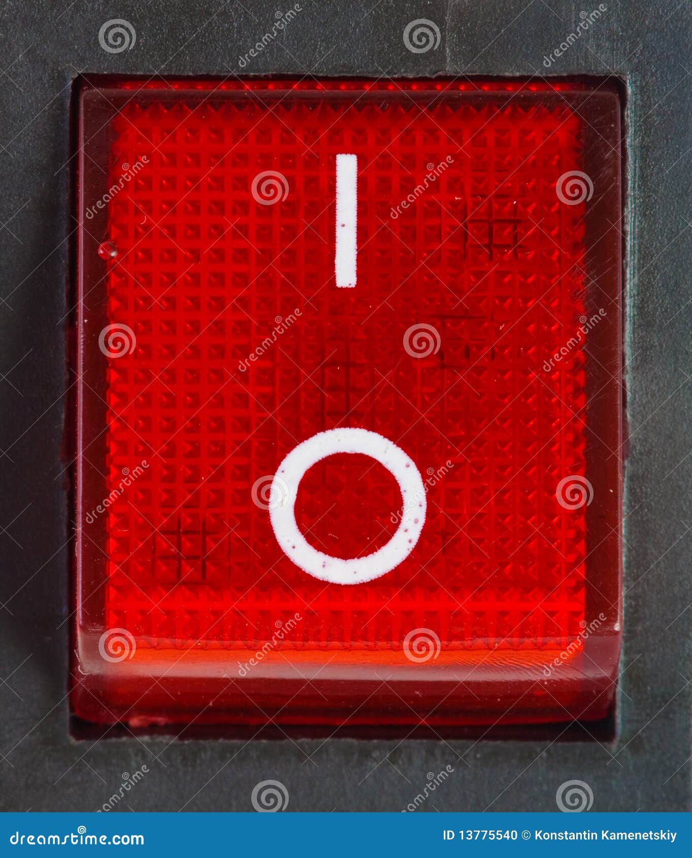 Red power switch . stock photo. Image of connection, electrical - 13775540
