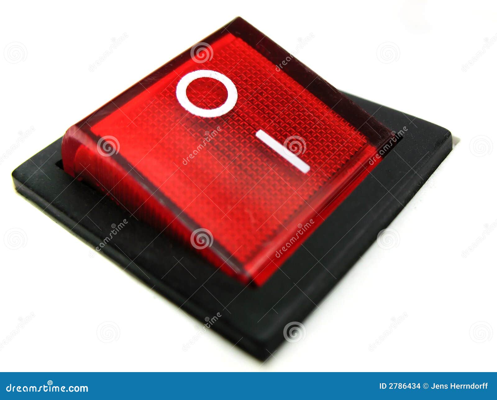 Red power switch stock photo. Image of house, light, equipment - 2786434