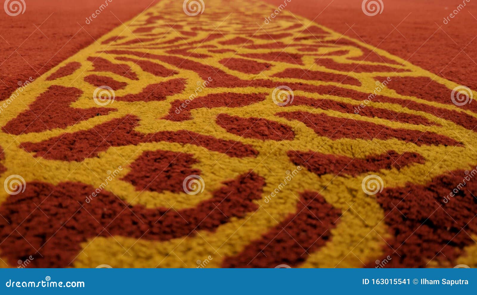 Red Prayer Mat on the Mosque Stock Image - Image of background, asian ...