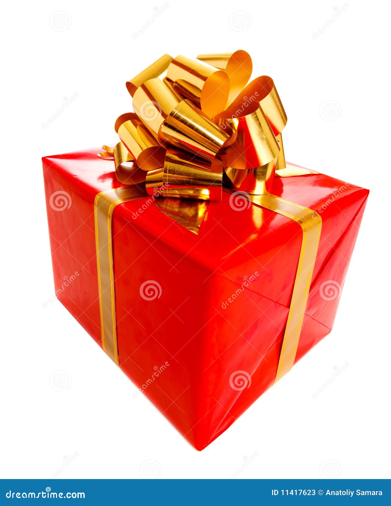 Red present stock image. Image of alone, christmas, decoration - 11417623