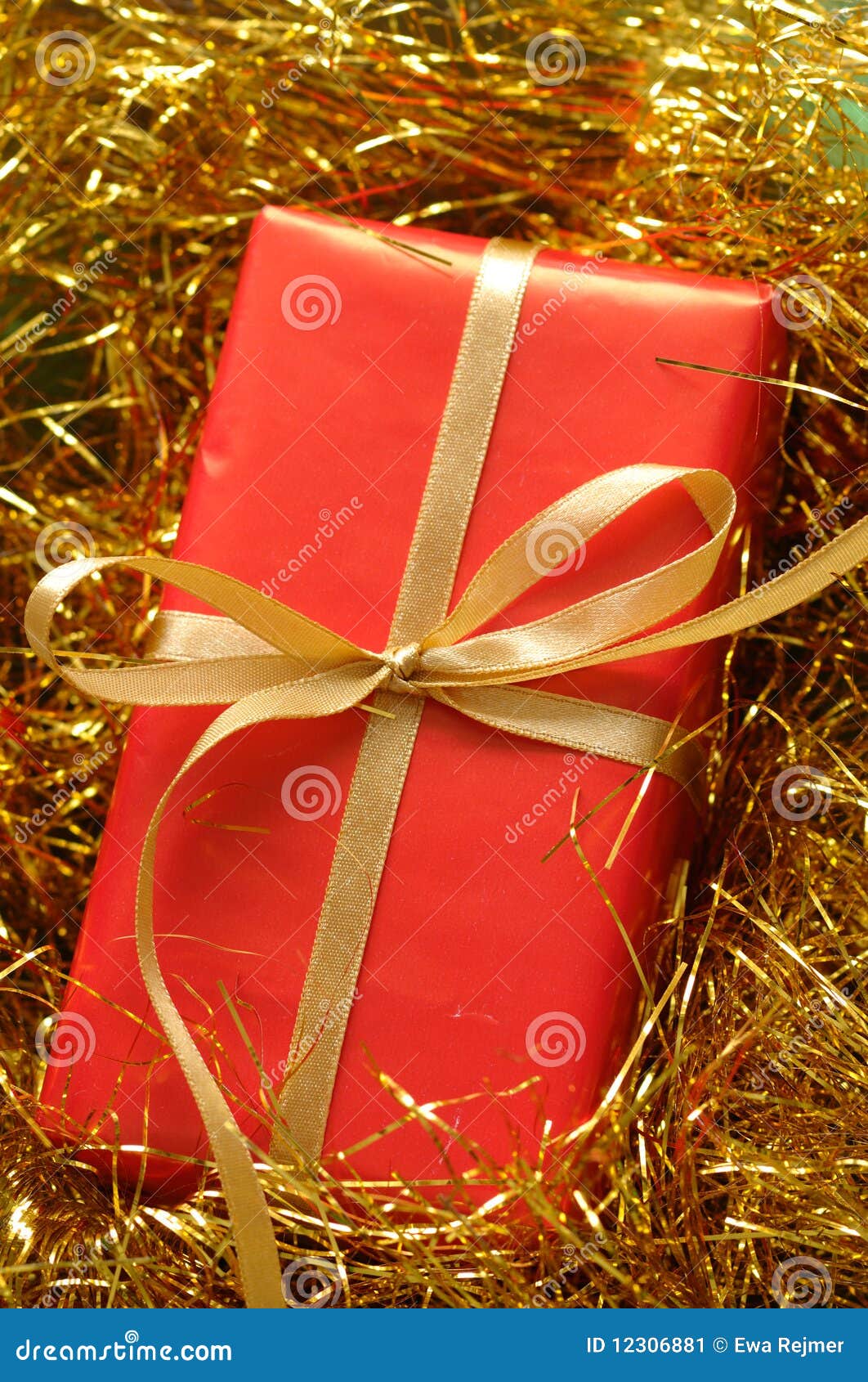 Red present stock image. Image of holiday, ribbon, birthday - 12306881
