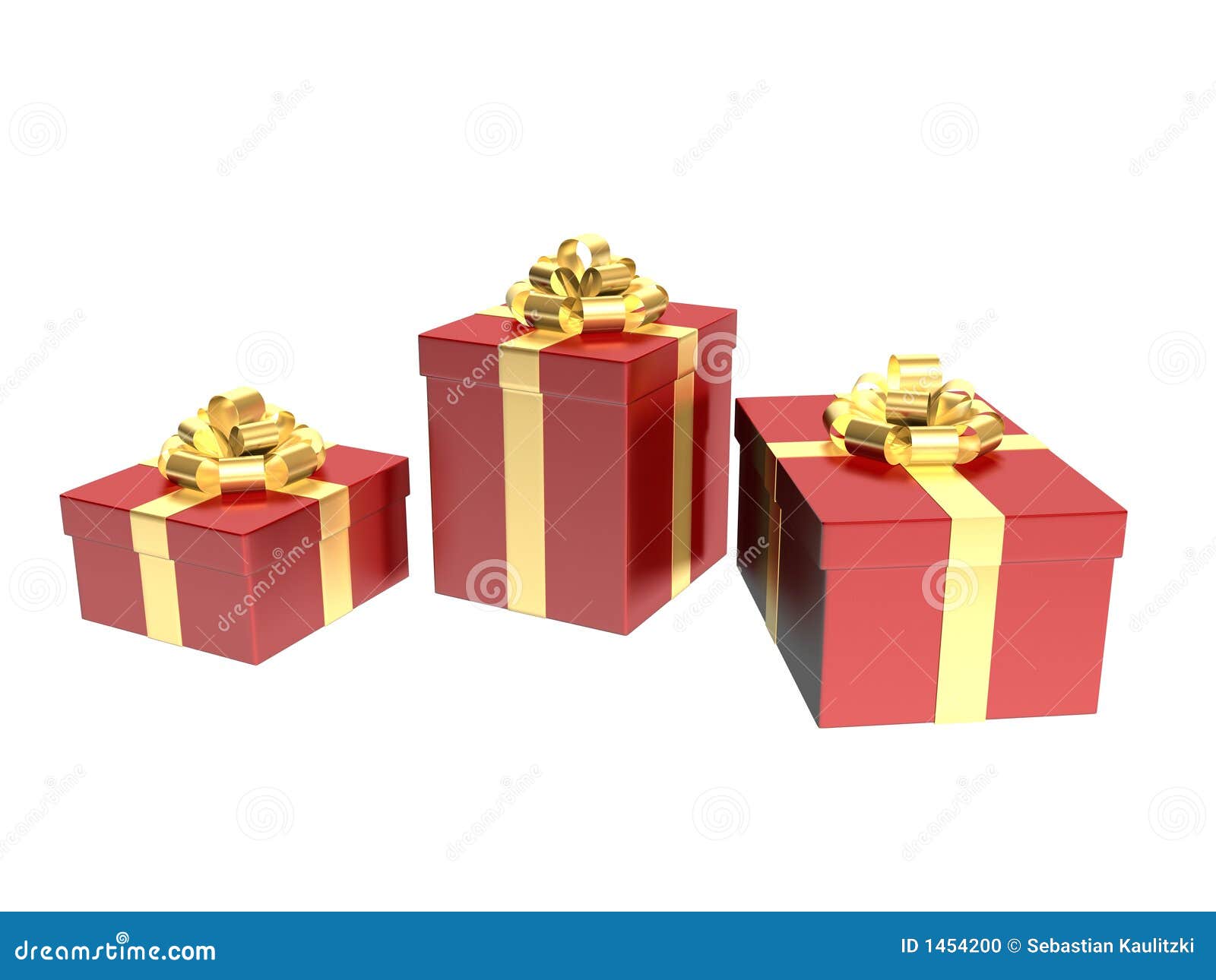 Red present stock illustration. Illustration of christmas - 1454200