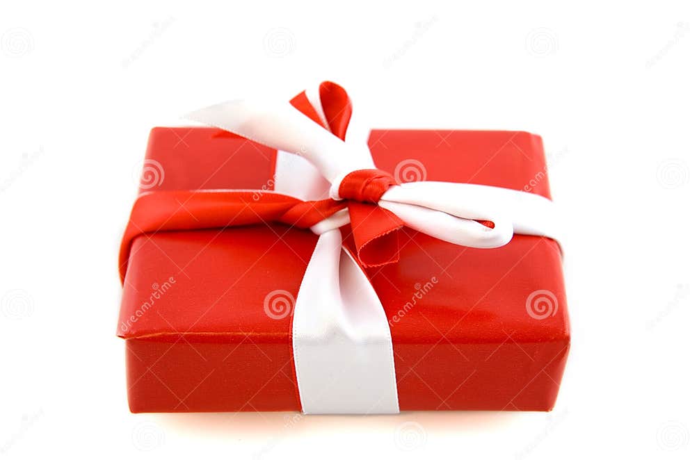 Red Present with Bow stock photo. Image of congratulations - 1957924
