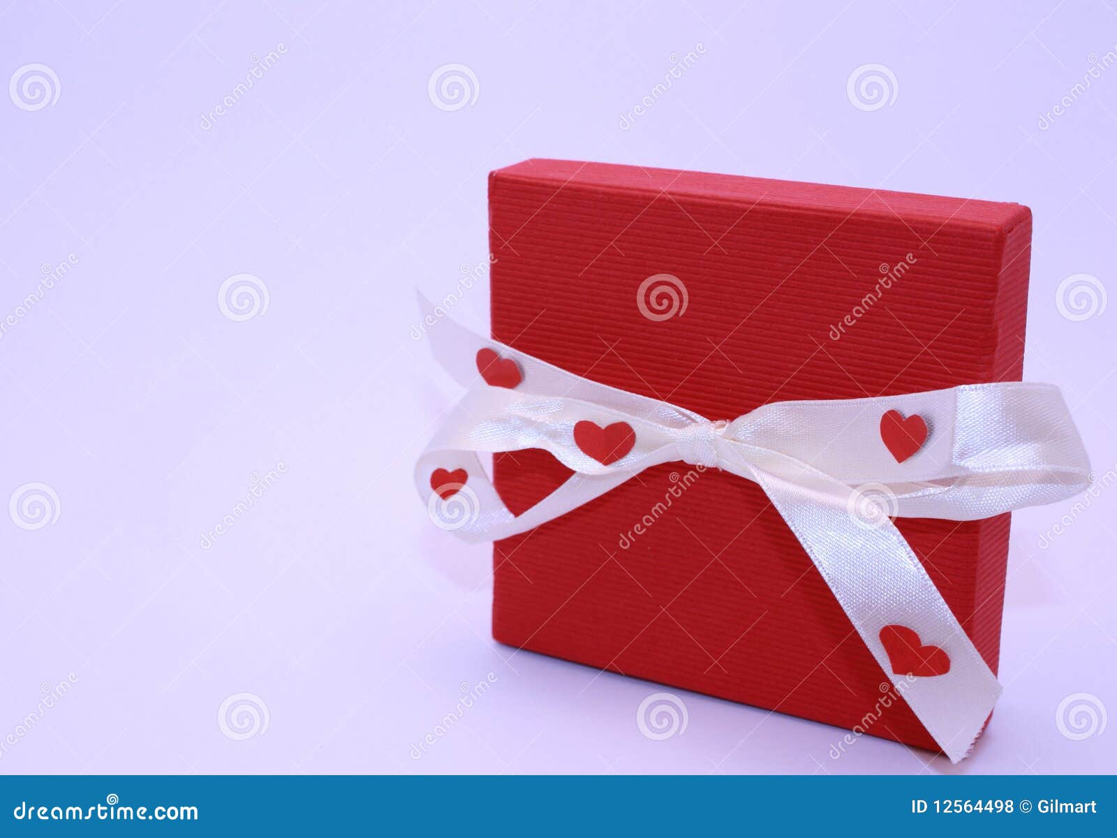 Red present box stock photo. Image of gift, stripe, valentines - 12564498