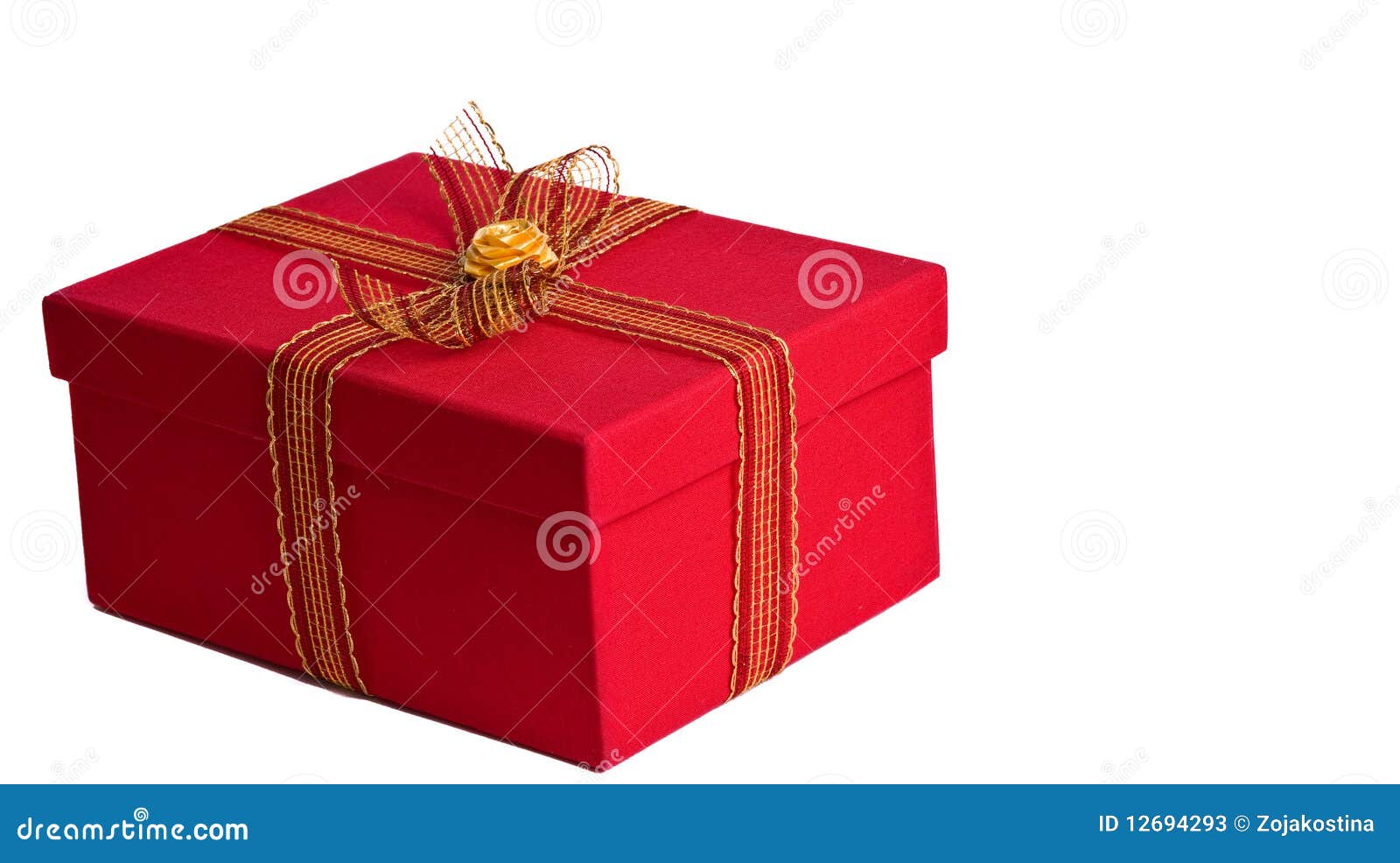 Red present box stock image. Image of christmas, close - 12694293