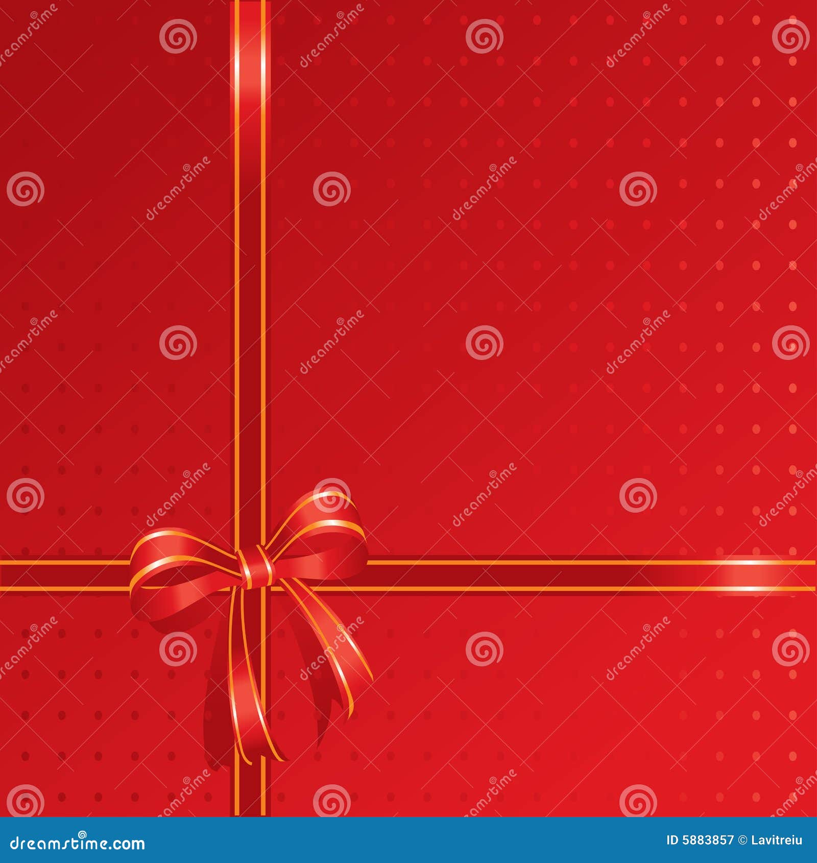 Red present box stock vector. Illustration of love, ribbon - 5883857