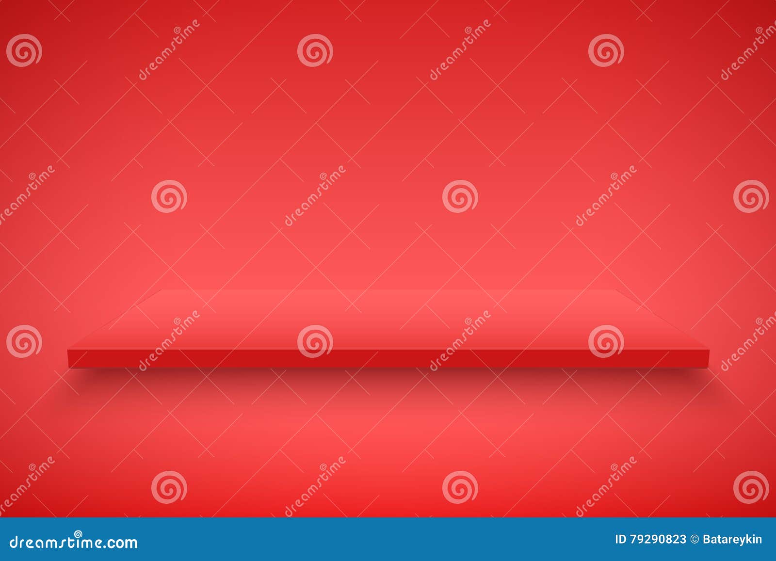 Red Presentation platform stock vector. Illustration of gift - 79290823
