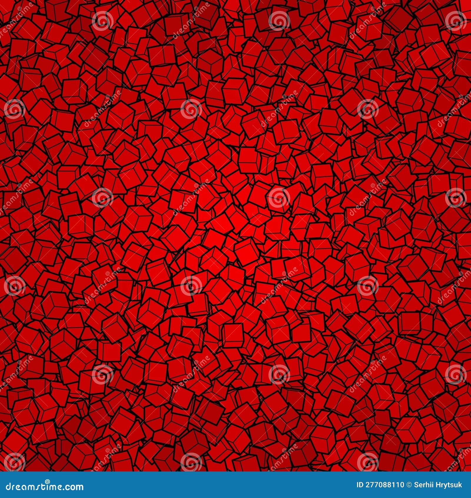 Red Presentation Template. Design Element. Cubes. Eps 10 Stock ...