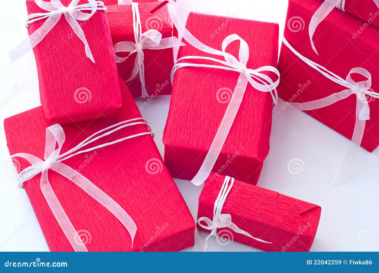 Red presents stock image. Image of gift, lovely, assorted - 22042259