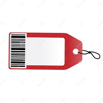 Red price label stock vector. Illustration of price, ticket - 21421982