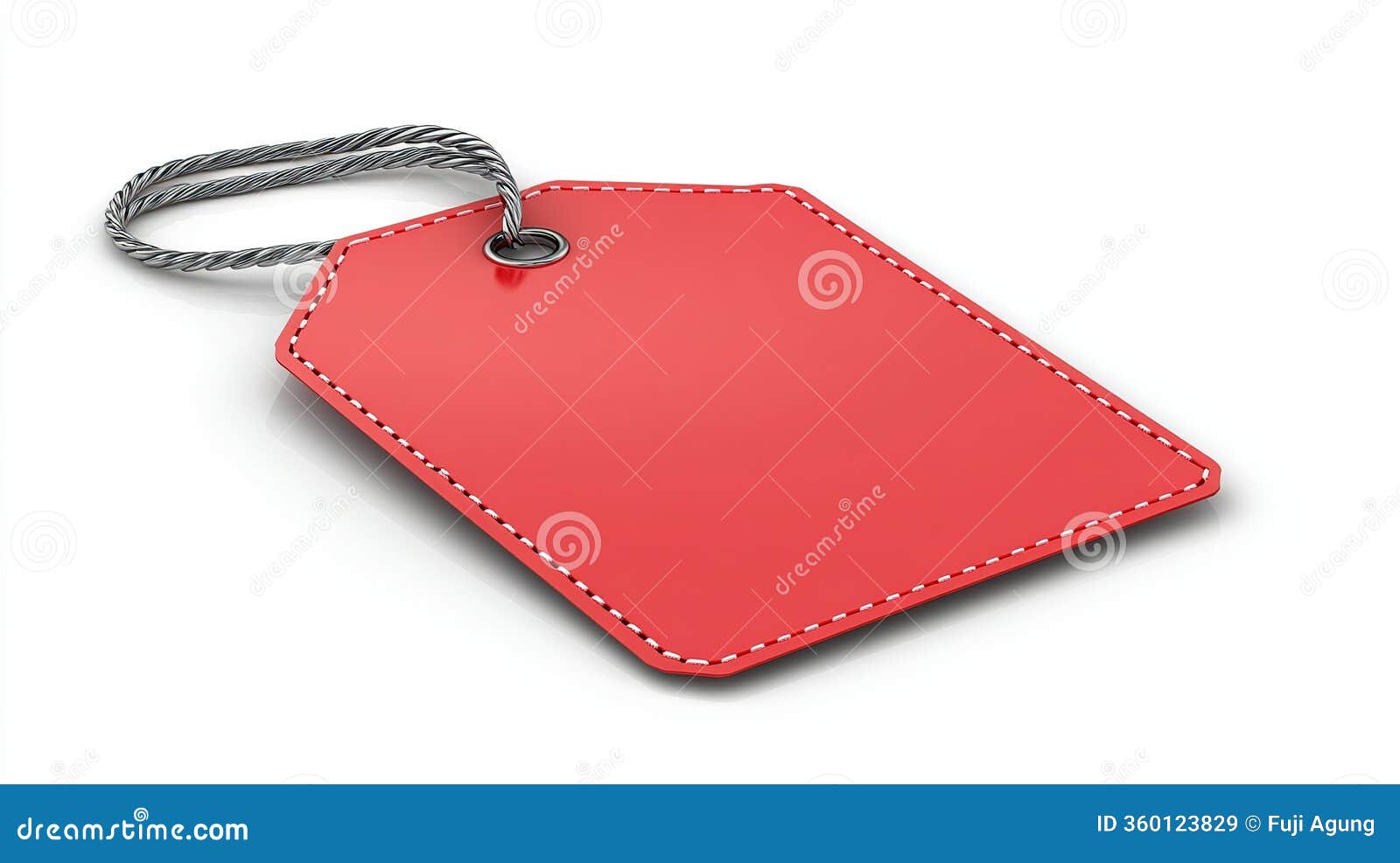 Red Price Tag, Blank, Studio Shot, White Background, Retail Stock ...