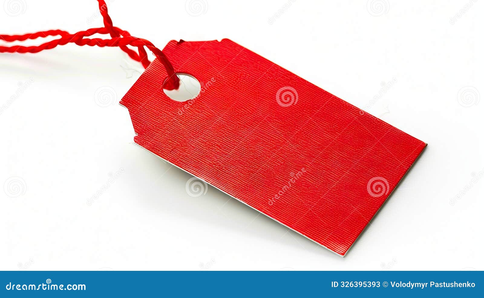 Red Price Tag Isolated on White Stock Image - Image of carmine, blue ...