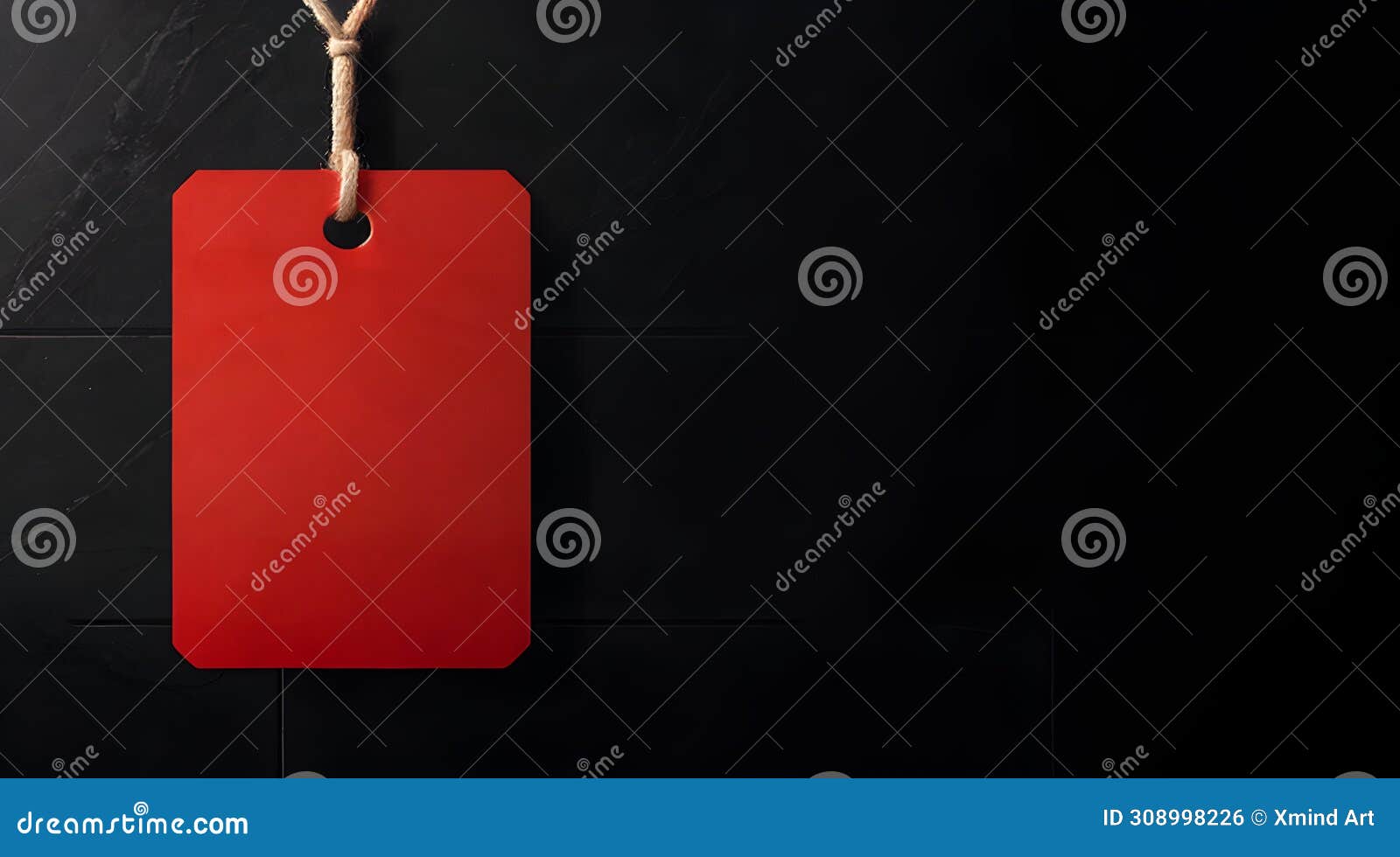 Red Price Tag Label with Copy Space Ai Generated Stock Illustration ...