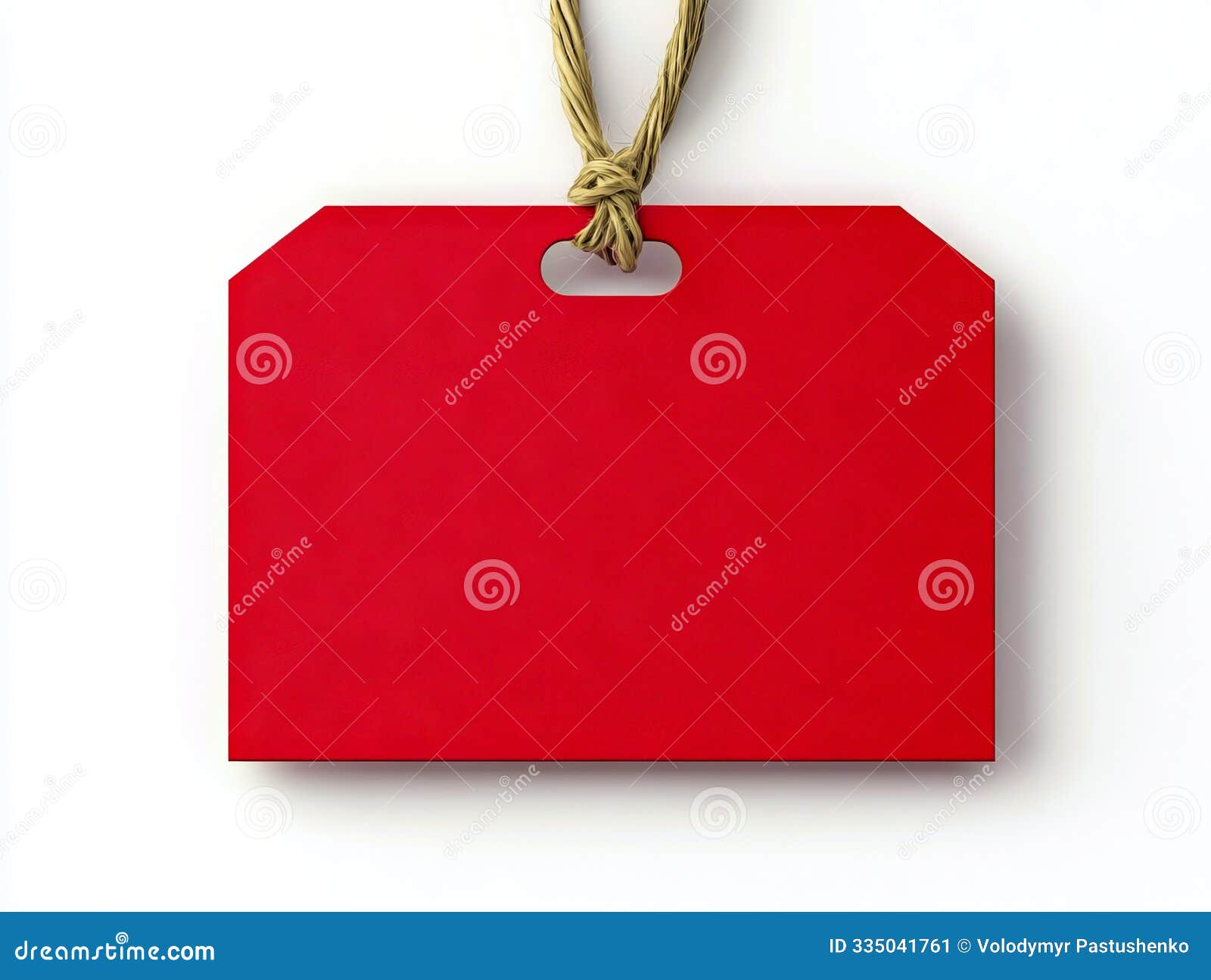A Red Price Tag with a String Attached To it Stock Illustration ...