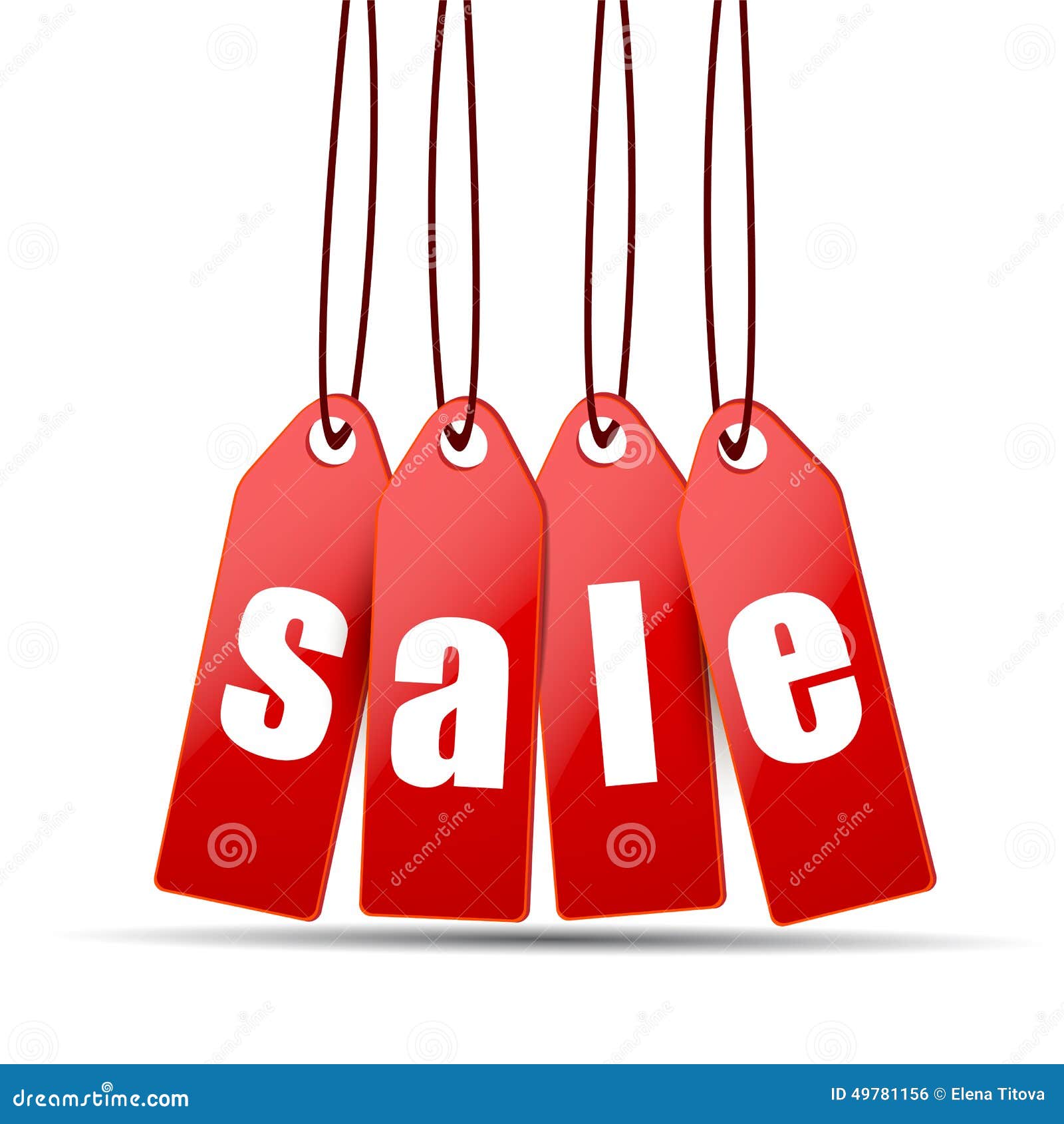Red price tags stock vector. Illustration of business - 49781156