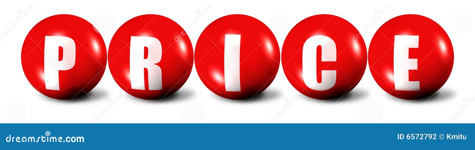 Red Price Word Made of Spheres Stock Illustration - Illustration of ...