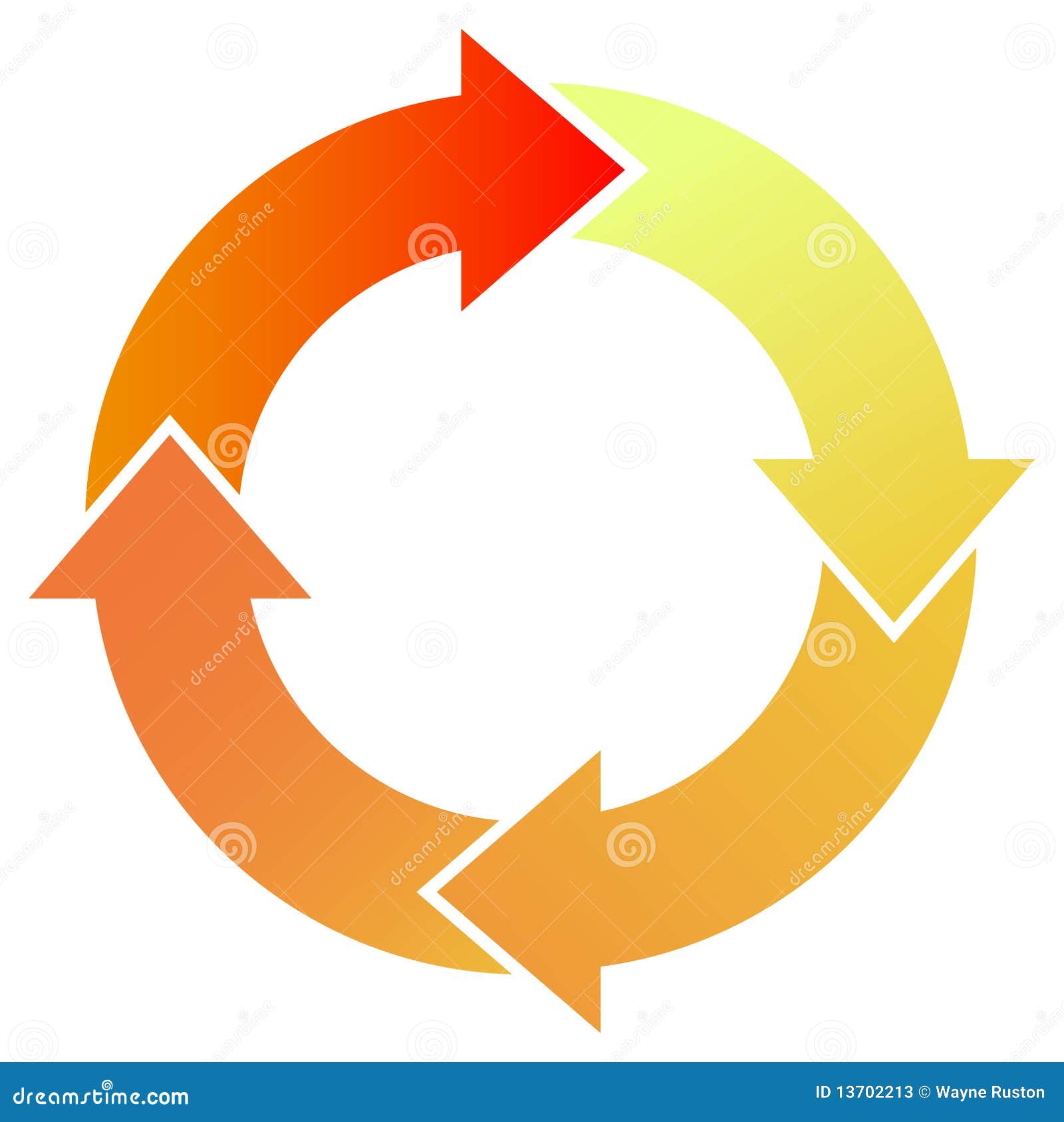 Red Process Arrows stock vector. Illustration of flow - 13702213