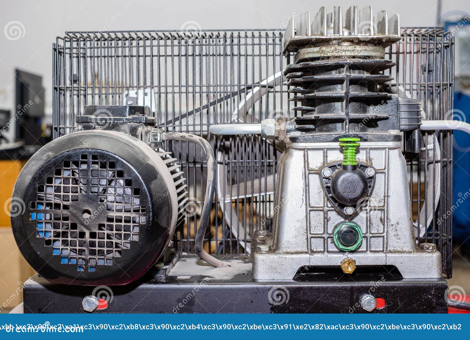 Red production compressor stock image. Image of compressed - 105451223