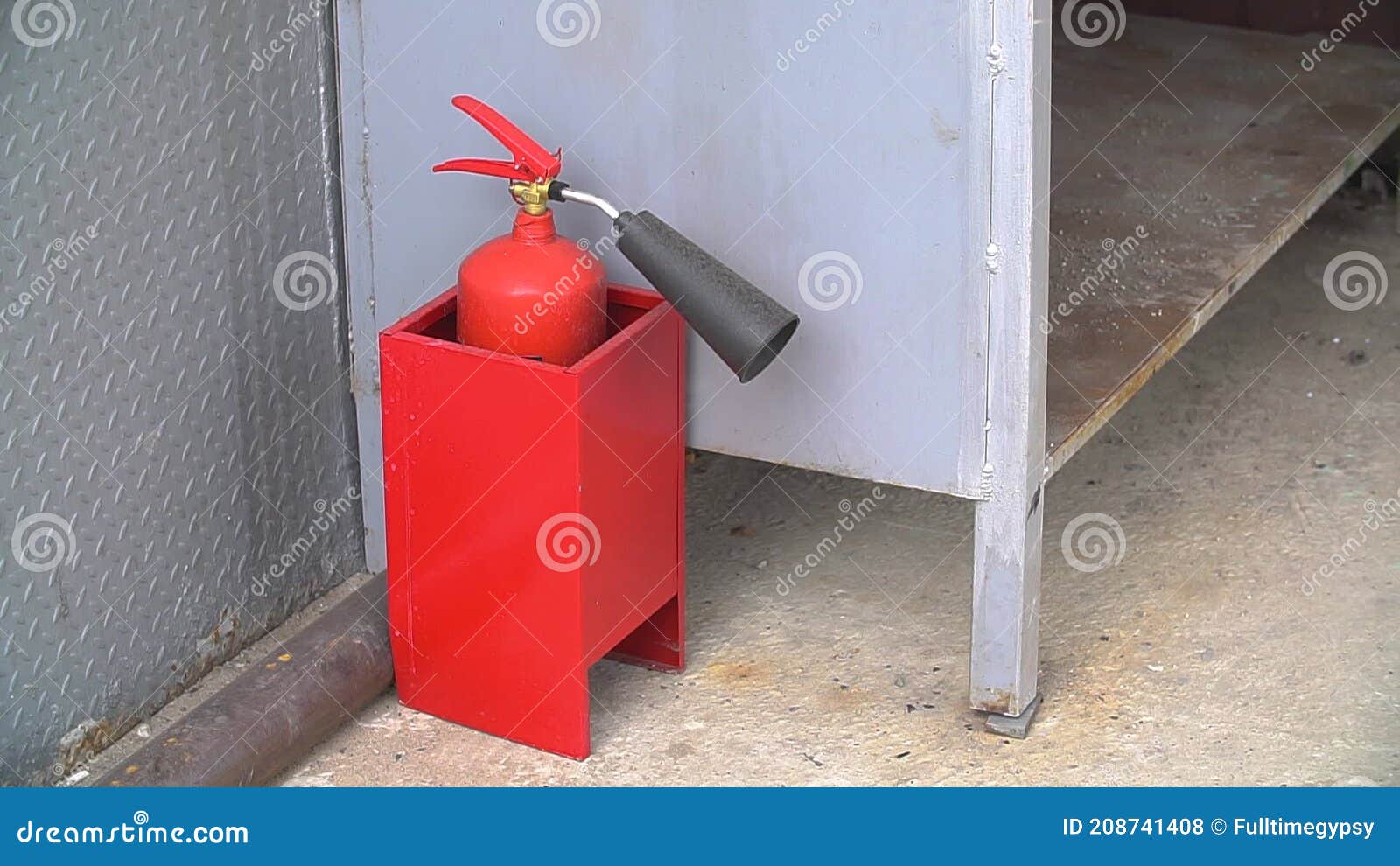 Red Professional Fire Extinguisher Stock Footage - Video of container ...