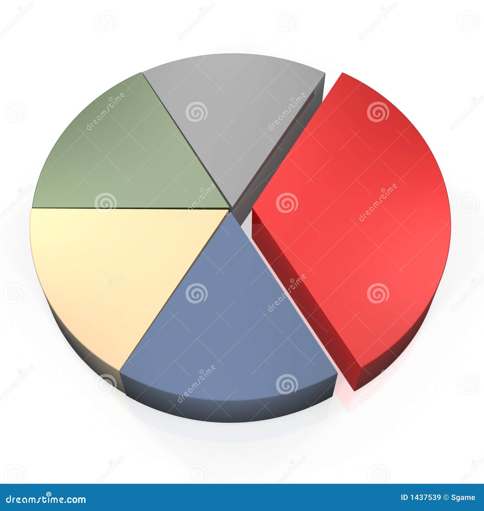 Red profits stock illustration. Illustration of fraction - 1437539