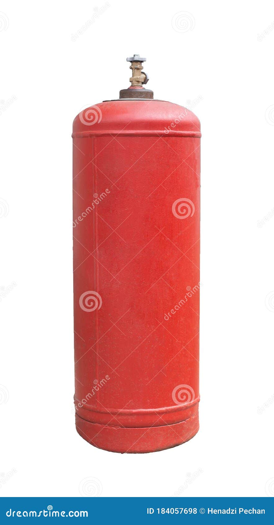 Red Propane Gas Bottle For Home On A White Background, Isolate, Gasbag ...
