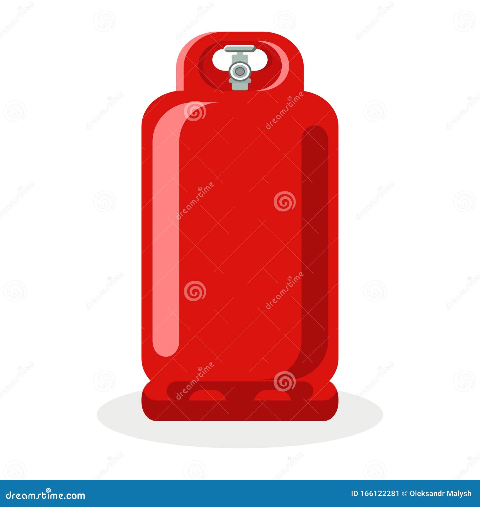 Red Propane Gas Cylinder Tank Design Vector Stock Vector - Illustration ...