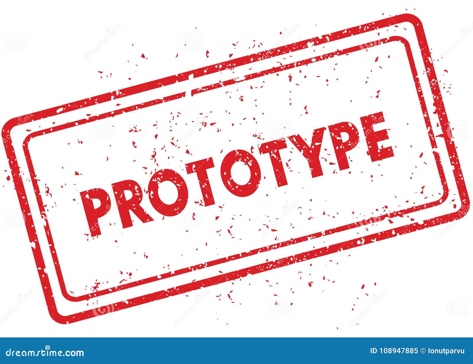 Red PROTOTYPE rubber stamp stock illustration. Illustration of writing ...