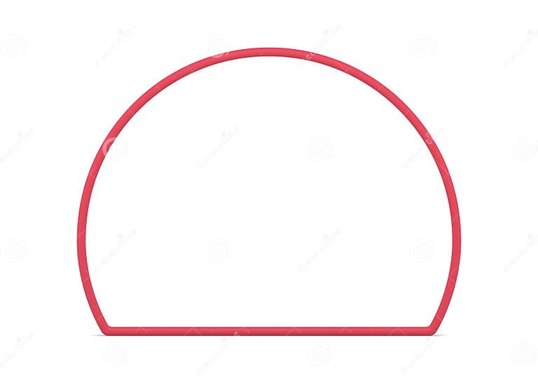 Red Protractor Geometric Shape Framework Edge Premium Mathematical ...