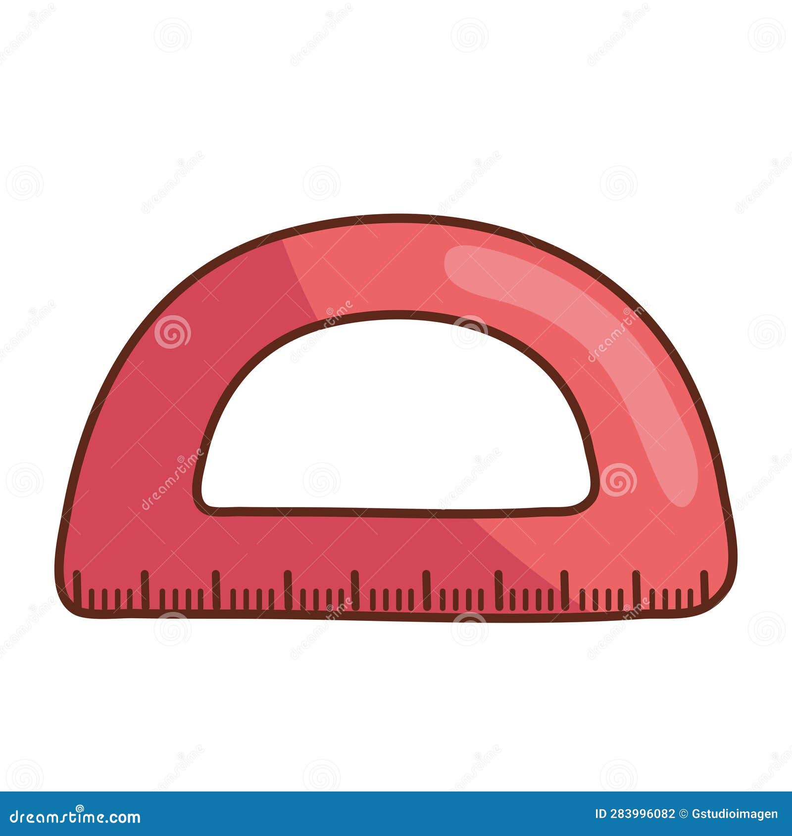 Red Protractor School Supply Stock Vector - Illustration of item ...