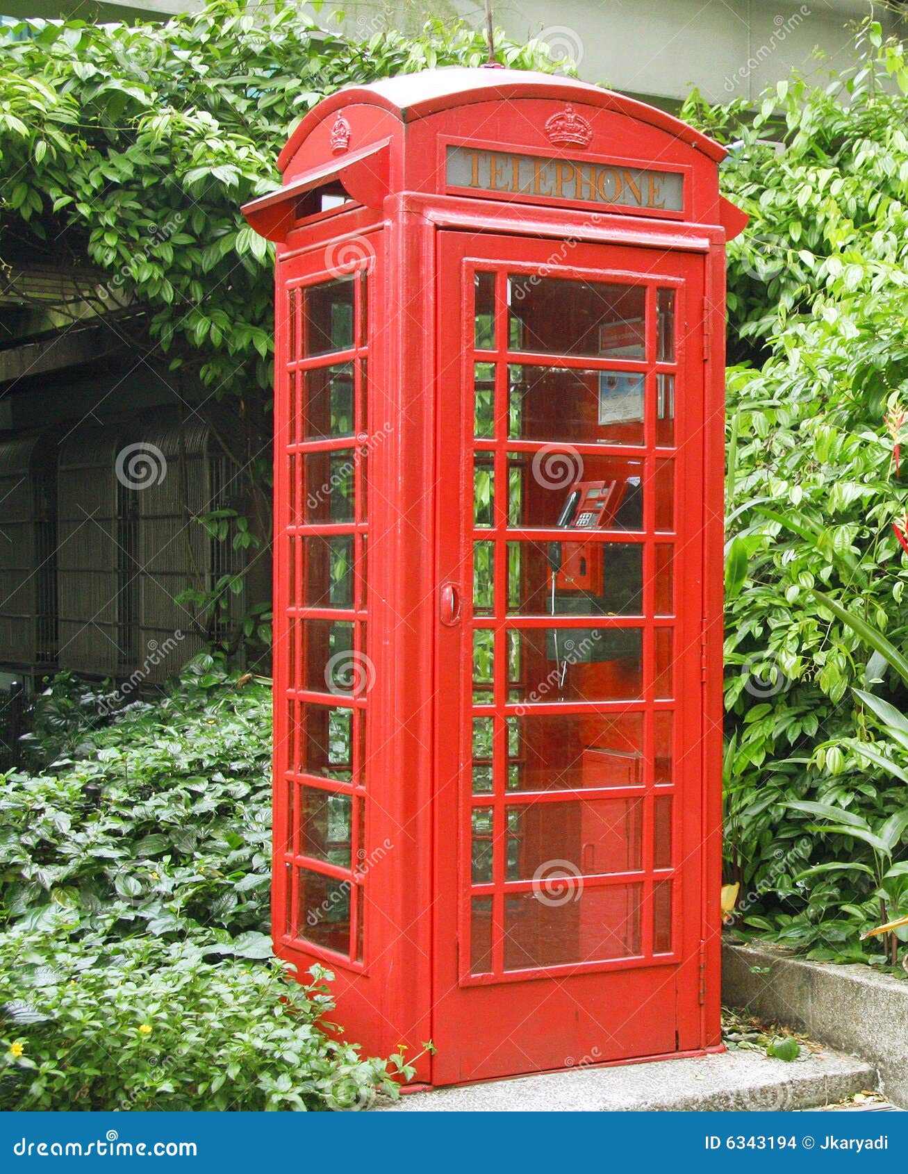 Red Public Telephone stock photo. Image of service, phone - 6343194
