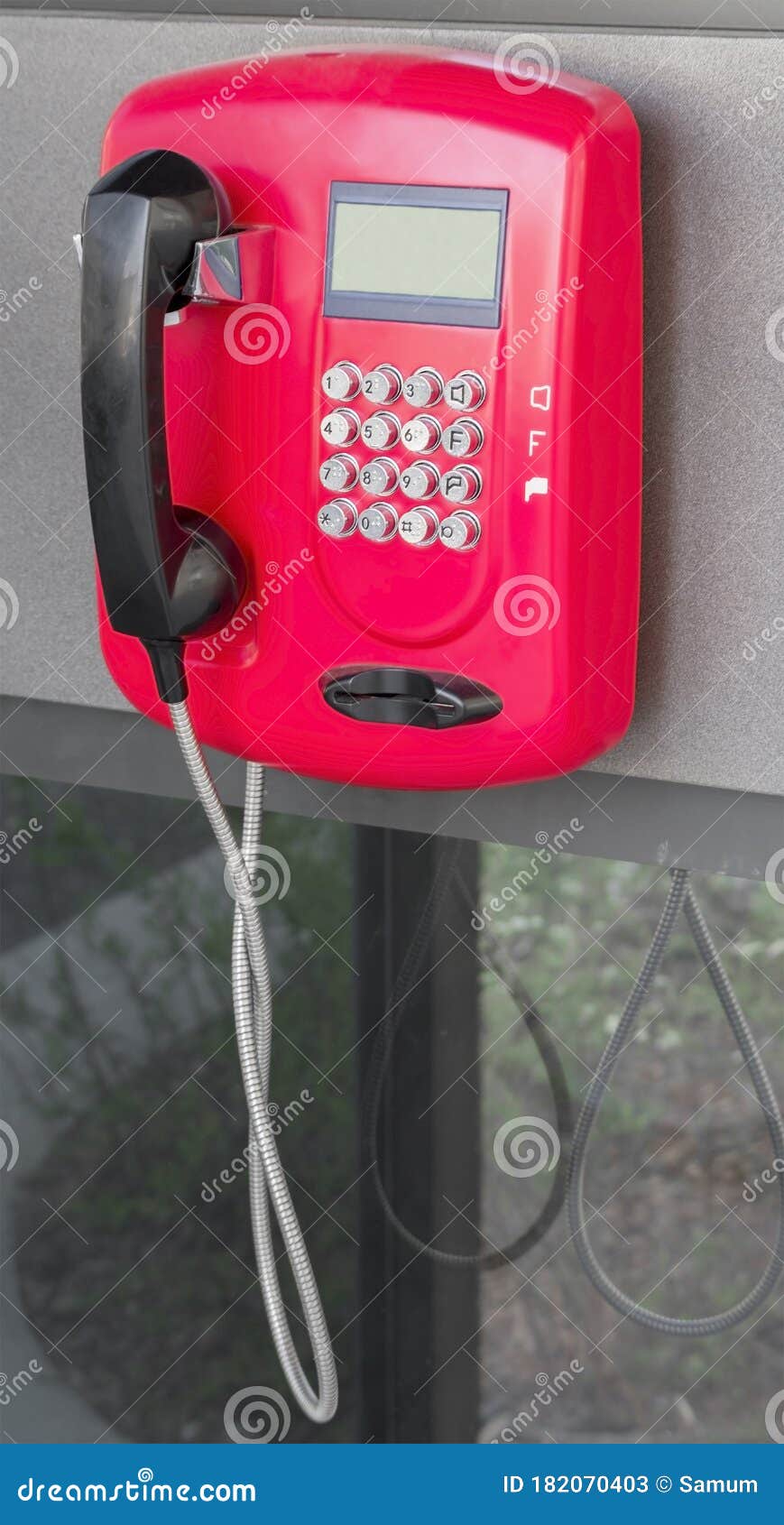 Red public telephone stock image. Image of handset, connect - 182070403