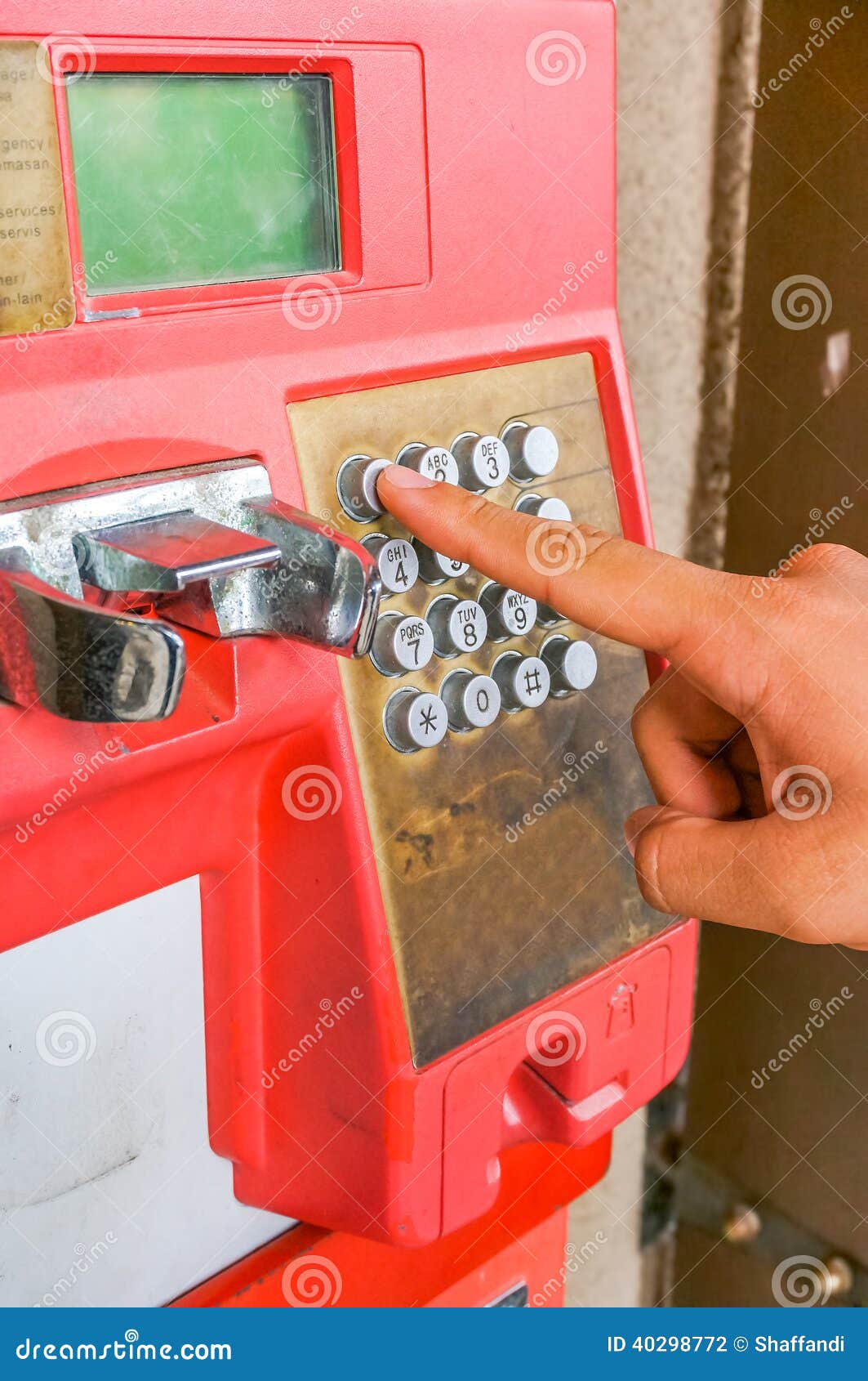 The red public telephone stock photo. Image of keypad - 40298772