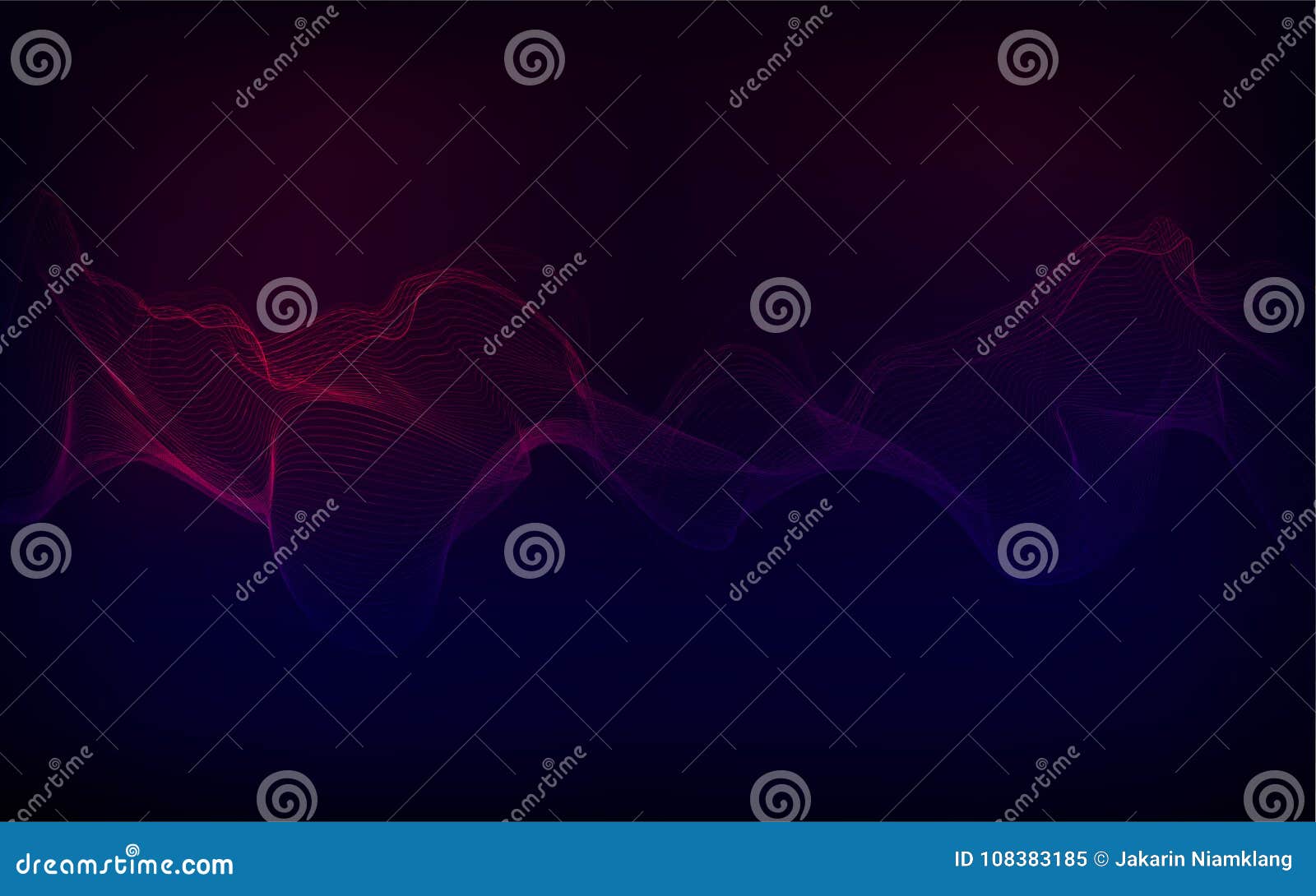 Red Purple Soundwave stock vector. Illustration of energy - 108383185