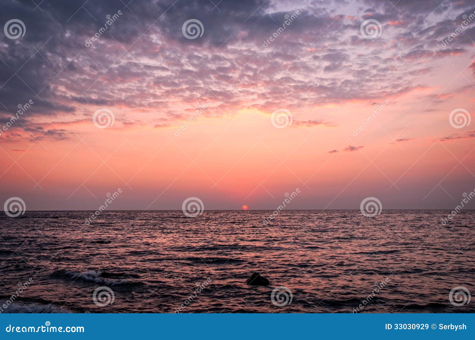 Red purple sunset stock image. Image of relax, coast - 33030929