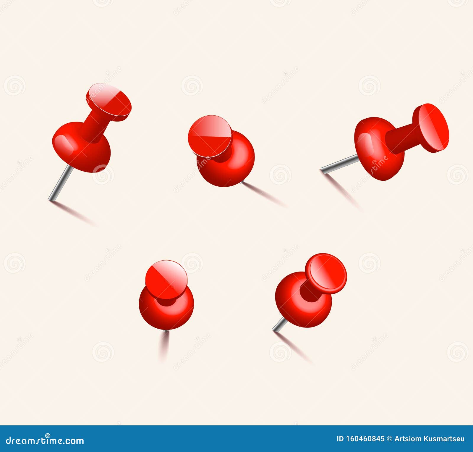 Red push office pin stock vector. Illustration of stationery - 160460845 Red push office pin stock vector. Illustration of stationery - 160460845