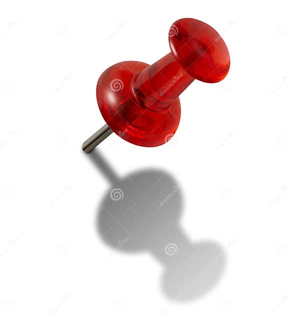 Red push-pin. stock image. Image of macro, single, close - 13416523