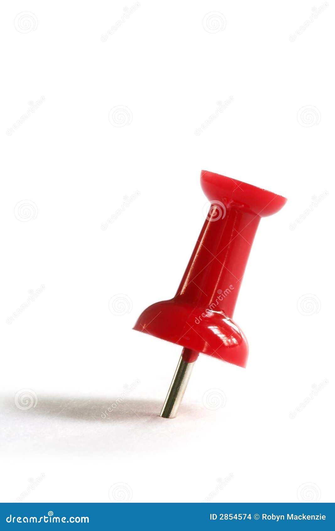 Red Push Pin stock photo. Image of isolated, sharp, marker - 2854574