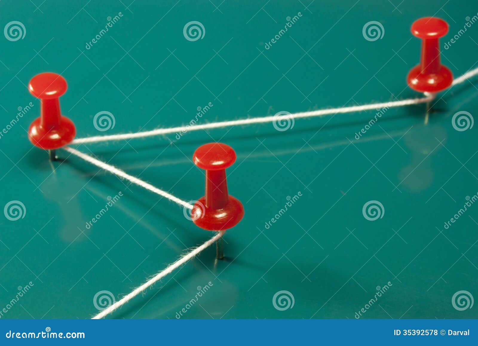 Red push pins stock photo. Image of cotton, thread, spike - 35392578