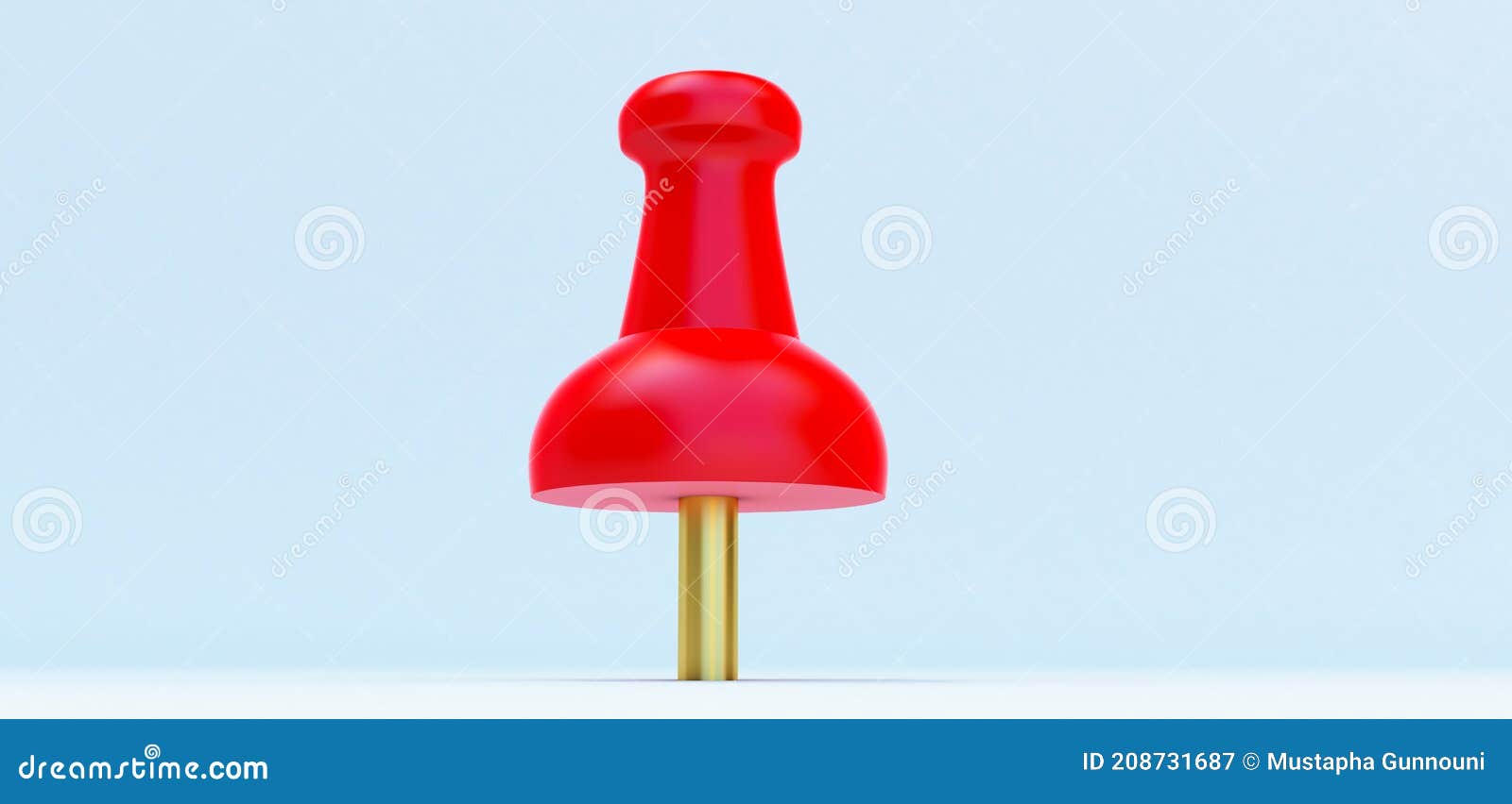 Red Pushpin Realistic 3d Push Pins Pinned in Different Angles Isolated ...