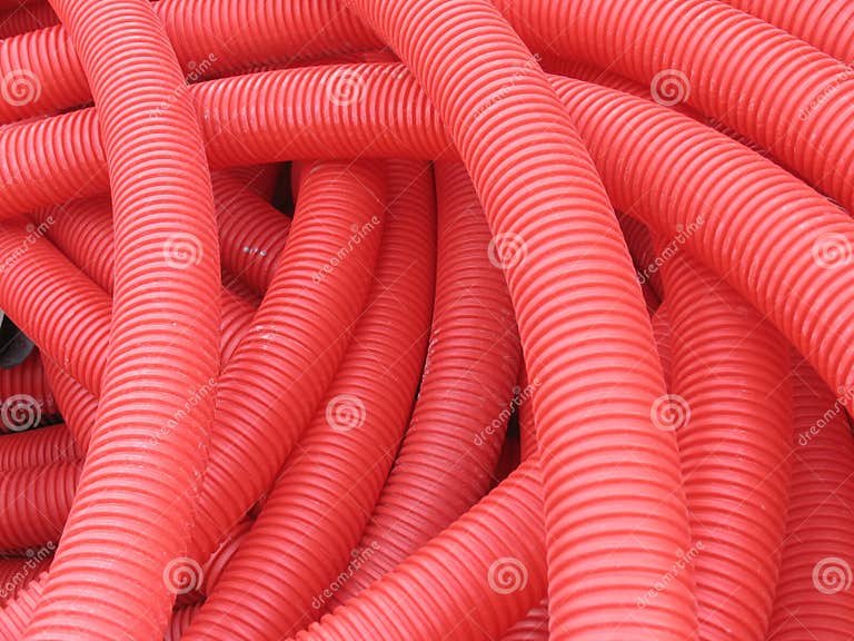 Red PVC pipes stock photo. Image of simple, horizontal - 8324828